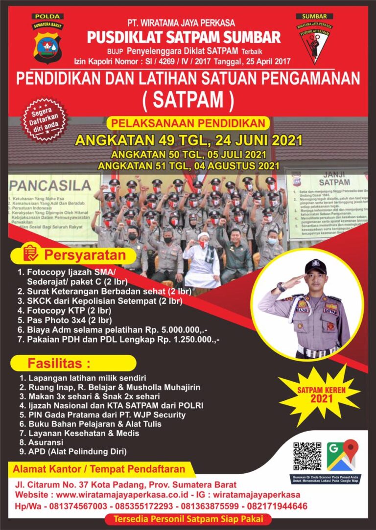 PT. Wiratama Jaya Perkasa - PUSDIKLAT SATPAM SUMBAR
